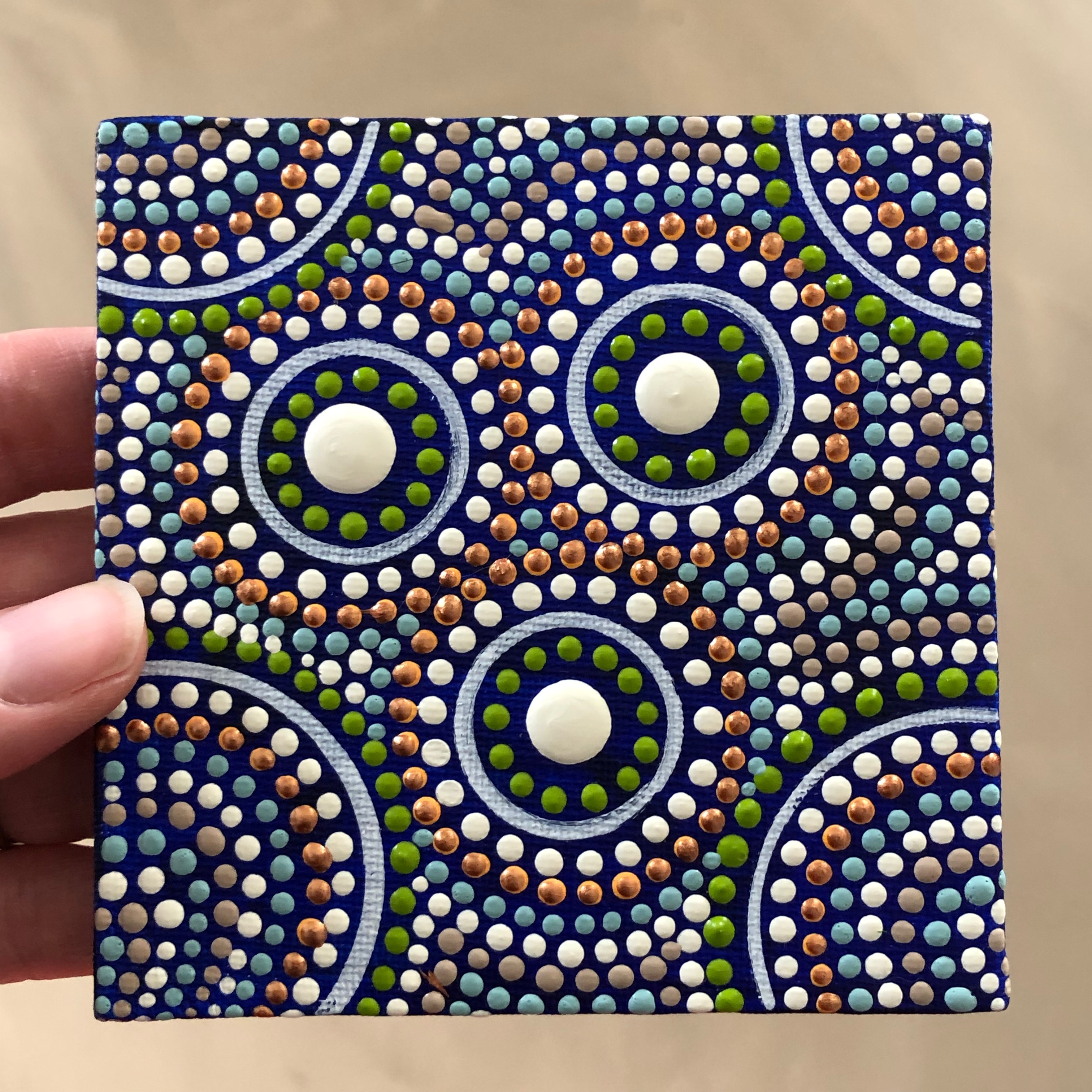 Bunch of circles: day 21 of 100 days of making artworks with tiny dots